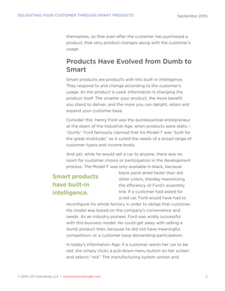 Lcp Consulting White Paper Smart Products | PDF
