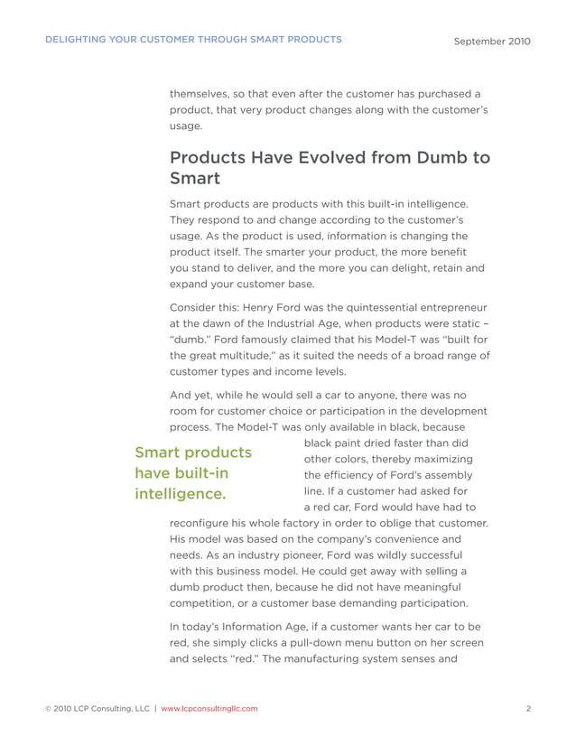 Lcp Consulting White Paper Smart Products | PDF