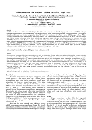 LIMBAH CAIR PABRIK KELAPA SAWIT | PDF