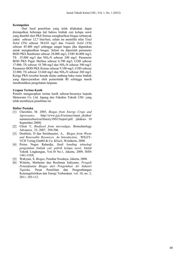 LIMBAH CAIR PABRIK KELAPA SAWIT | PDF