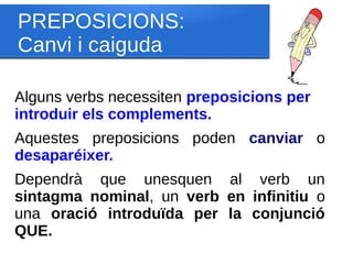 Les Preposicions | PDF