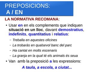 Les Preposicions | PDF