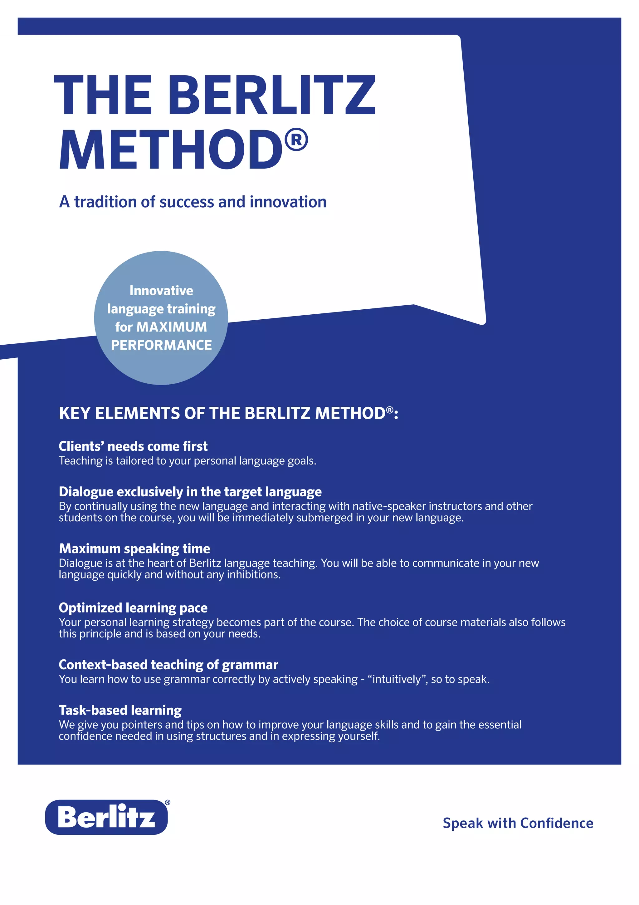 Berlitz Corporate Training - Language Development | PDF