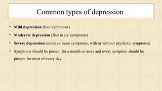 Geriatric mental heslth depression empty nest | PPTX
