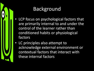 Learner-centered principles | PPTX