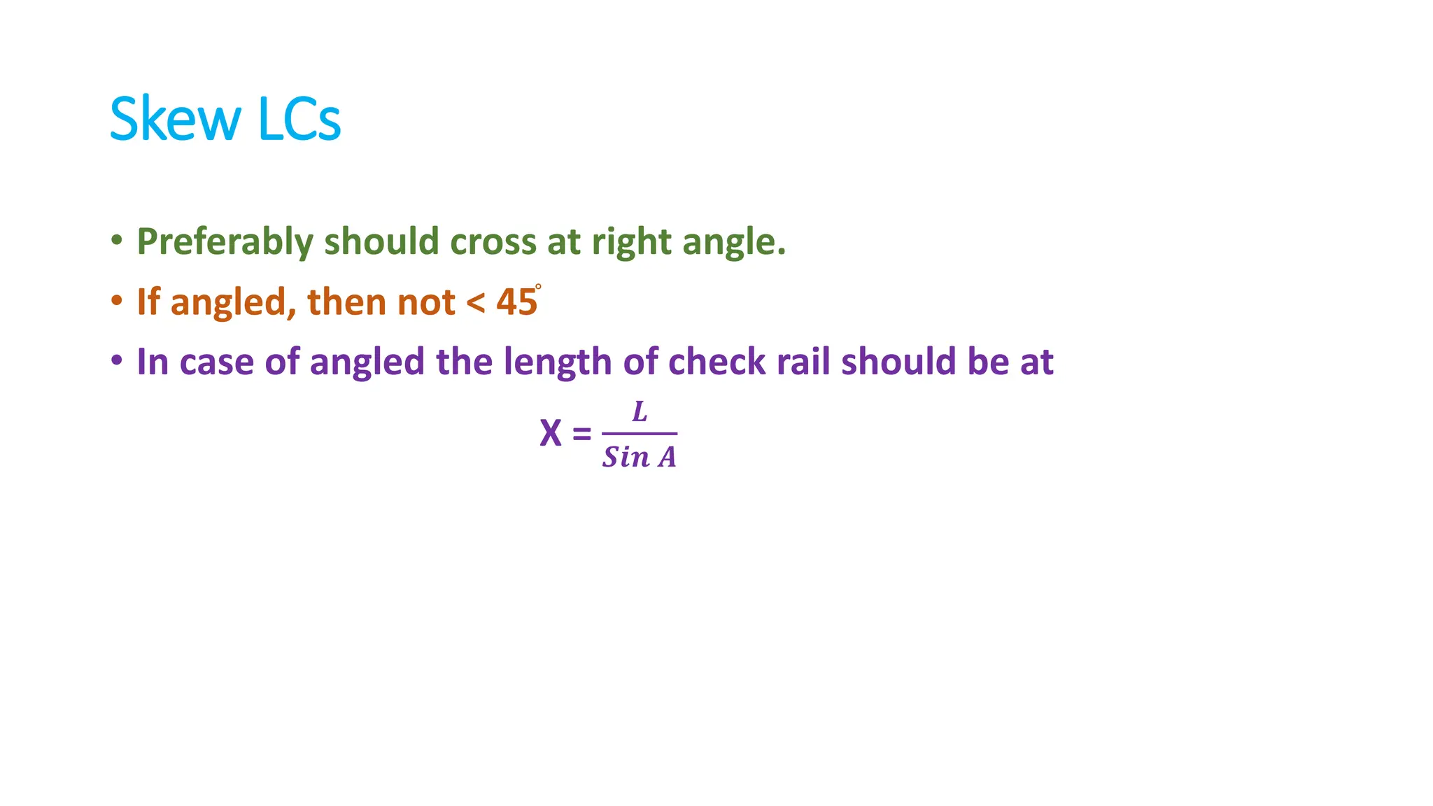 Level crossing Check rail Indian railways material | PPTX
