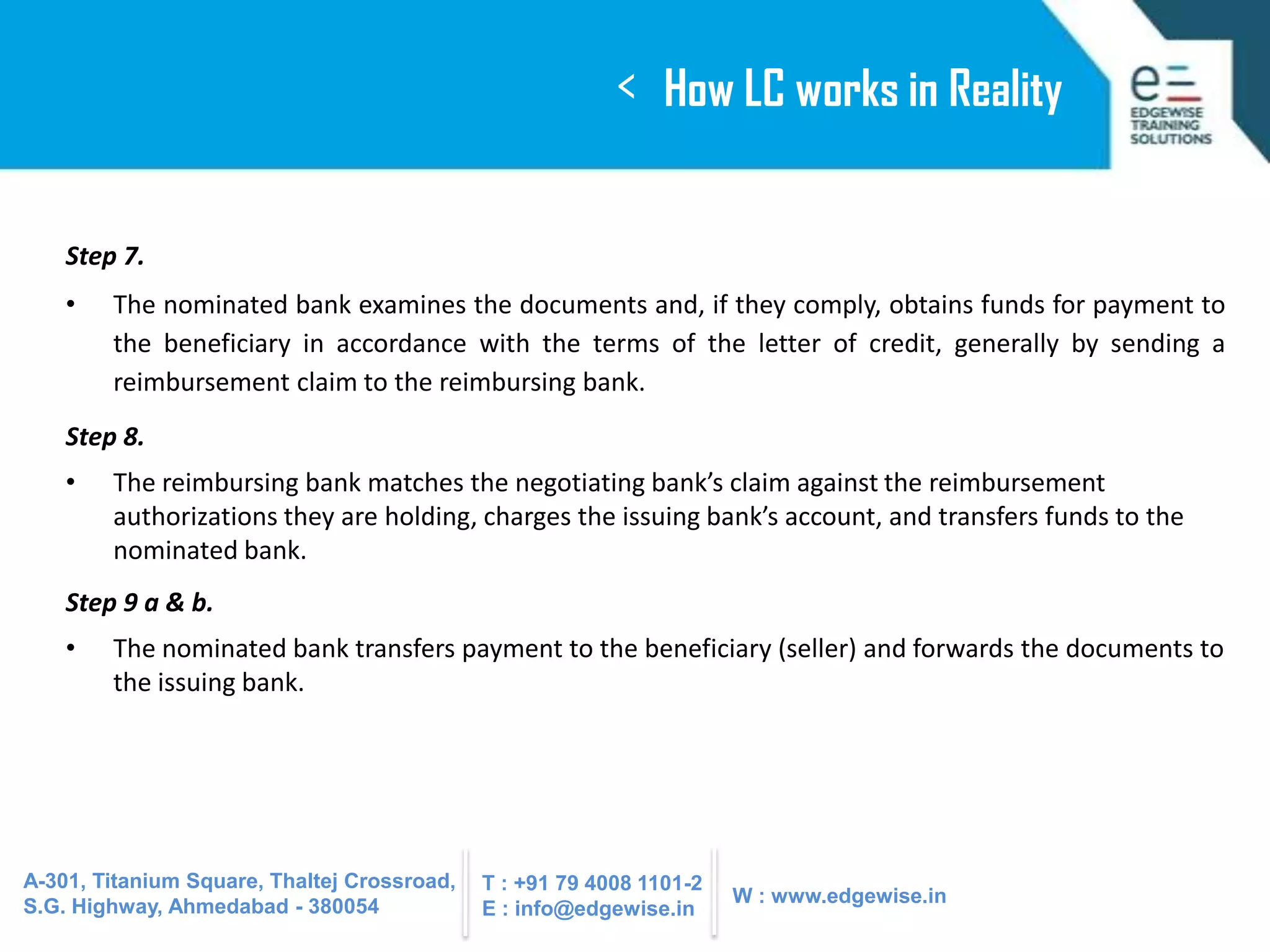 Letter of Credit (LC) Presentation | PPTX