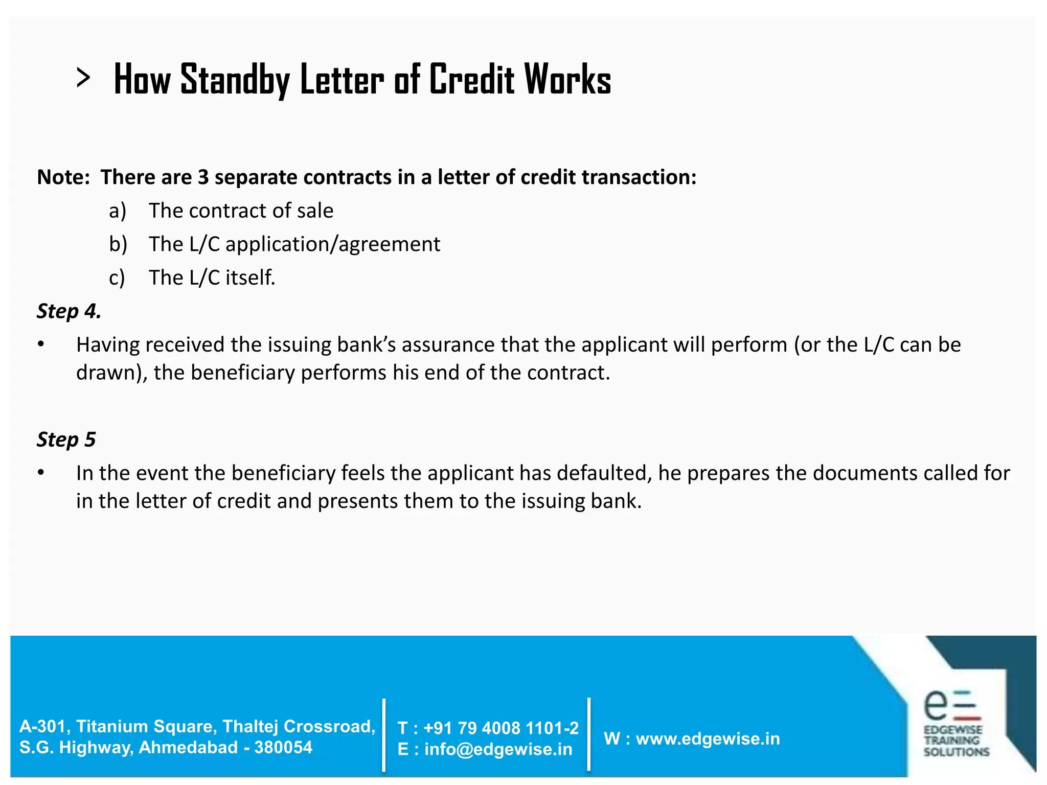 Letter of Credit (LC) Presentation | PPTX