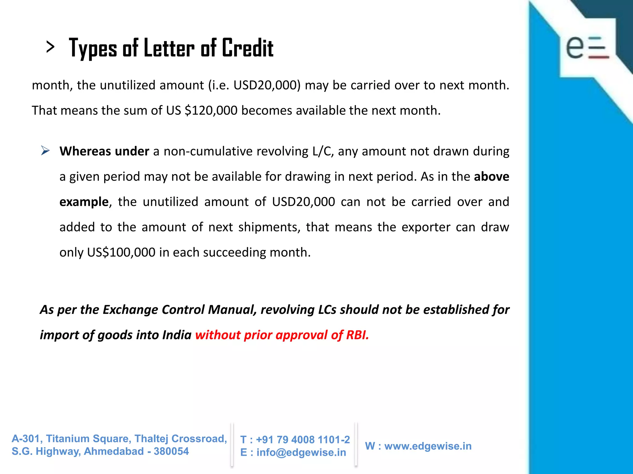 Letter of Credit (LC) Presentation | PPTX