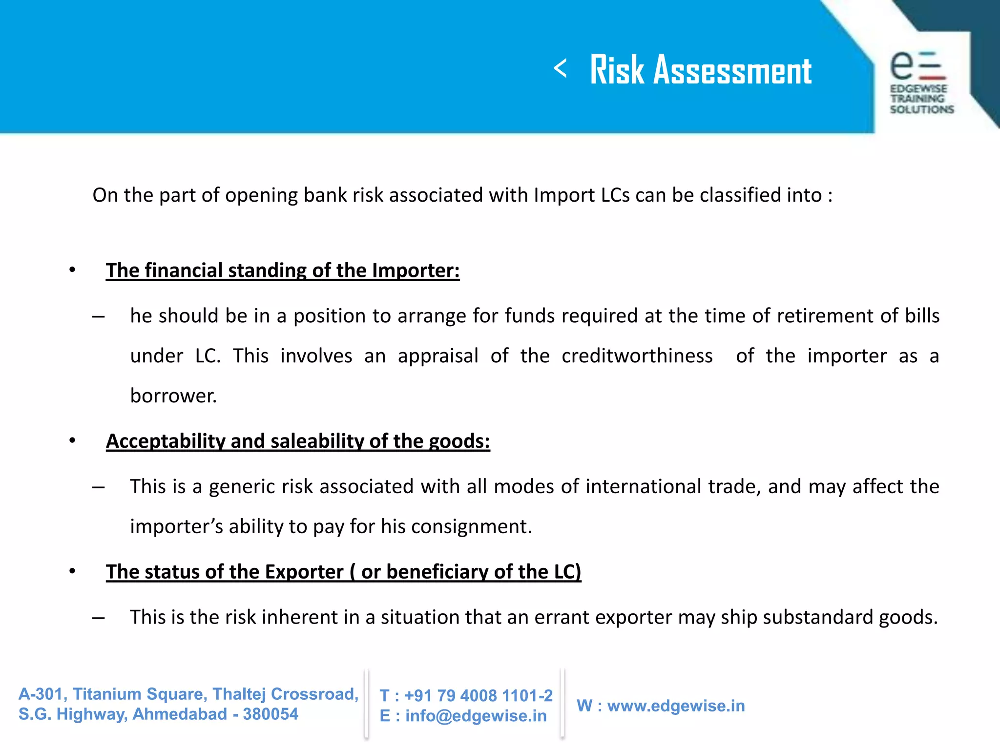 Letter of Credit (LC) Presentation | PPTX