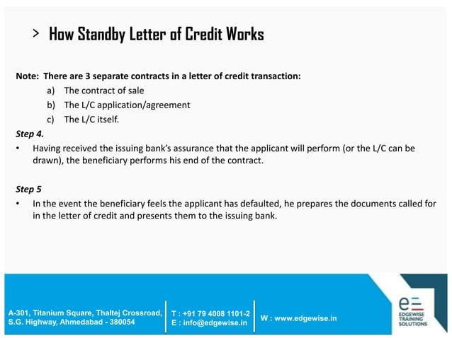 Letter of Credit (LC) Presentation | PPTX
