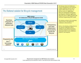 Requirements management and IBM Rational Jazz solutions | PDF