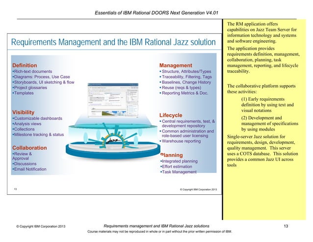 Requirements management and IBM Rational Jazz solutions | PPT