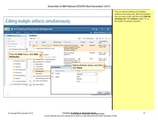 Creating an artifact at the project level | PPT
