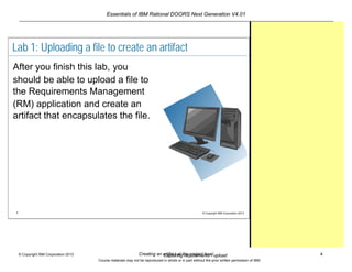 Creating an artifact at the project level | PPT