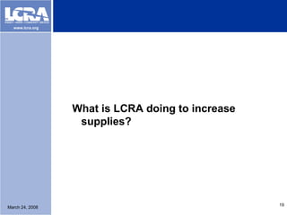 LCRA's Raw Water Supplies | PDF