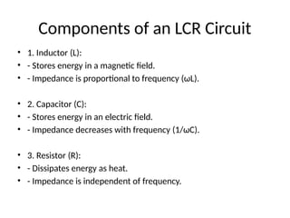 LCR circuit_Presentation_Ready To Teach_Concept | PPTX