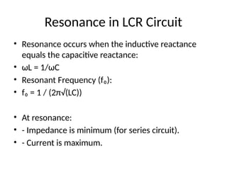 LCR circuit_Presentation_Ready To Teach_Concept | PPTX