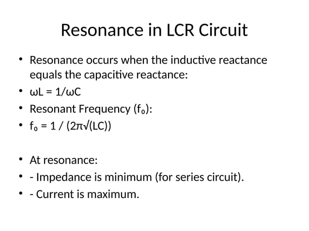 LCR circuit_Presentation_Ready To Teach_Concept | PPTX