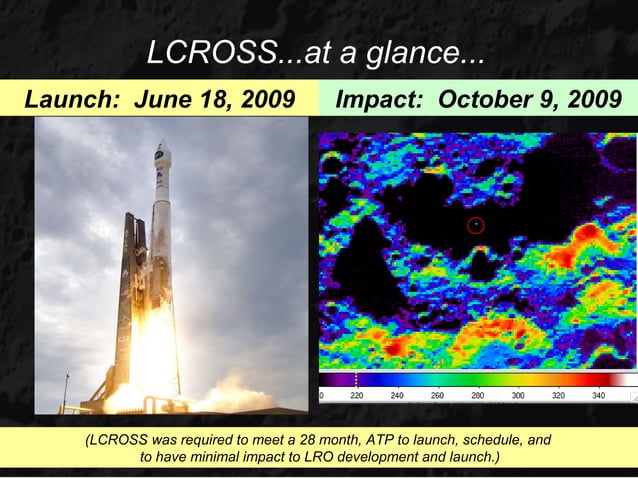LCROSS Mission Overview & Results ( | PPT