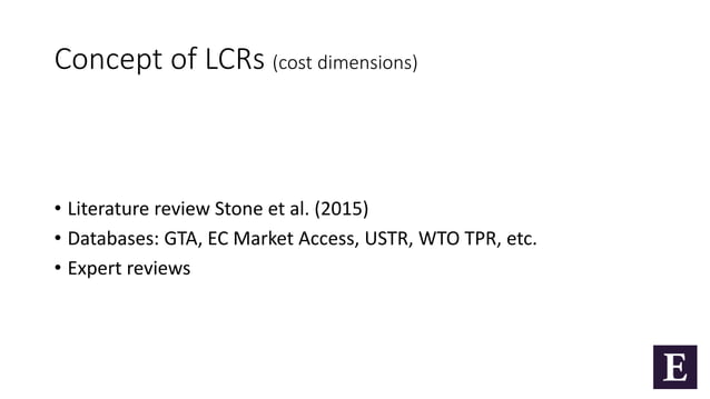 Economic Impact of LCRs in BRICS | PPT