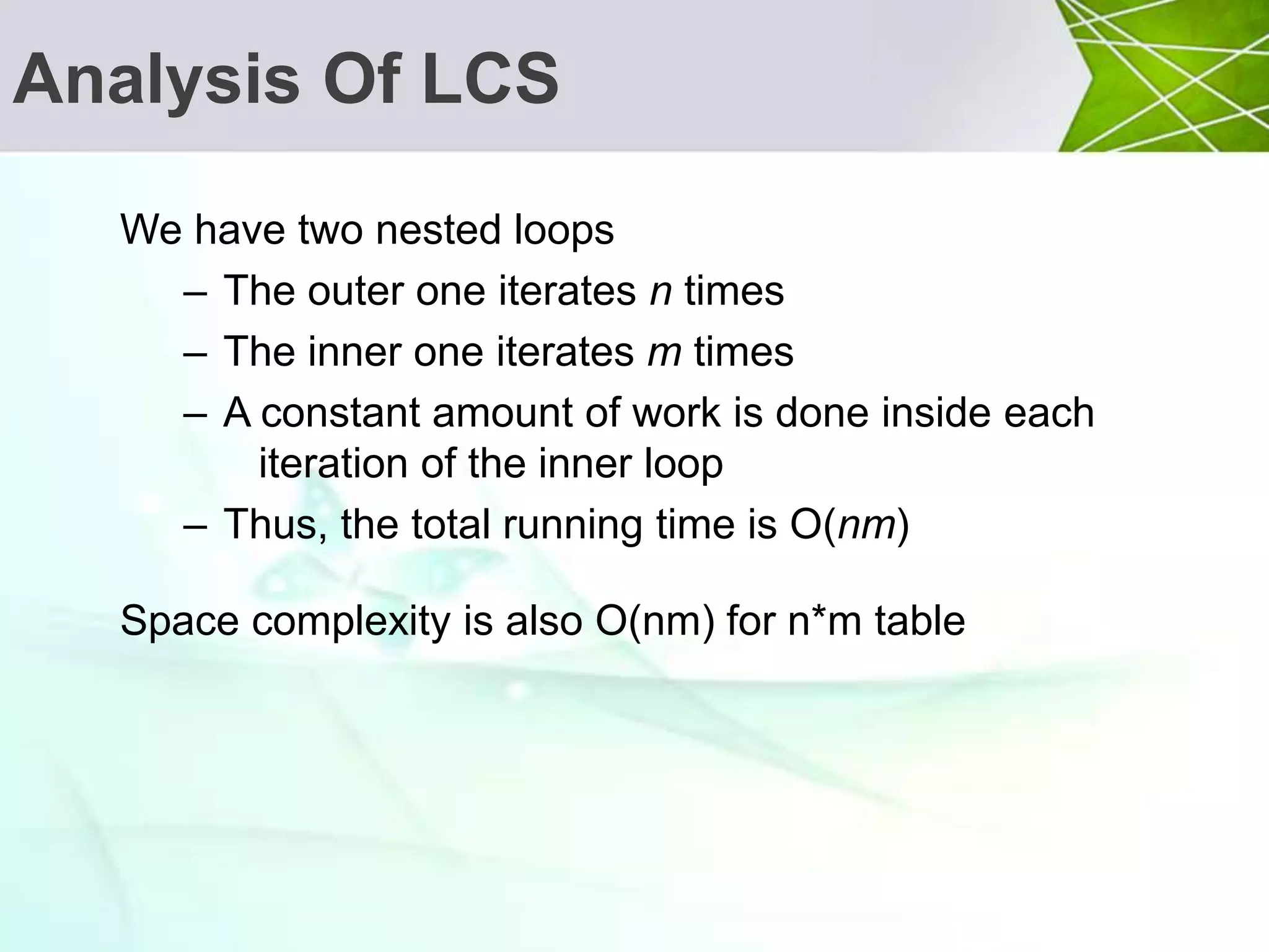 Longest Common Subsequence | PPTX
