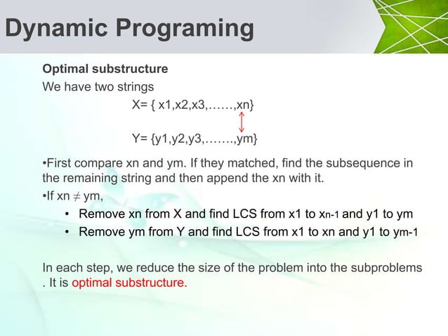 Longest Common Subsequence Pptx Programming Languages Computing