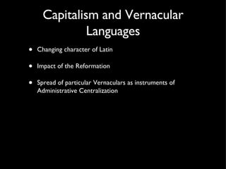 Lcs #4 The Nation State And Print Capitalism | PPT