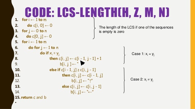 Longest Common Sub Sequence Lcs