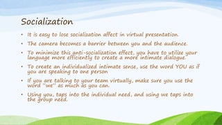 virtual presentation | PPT