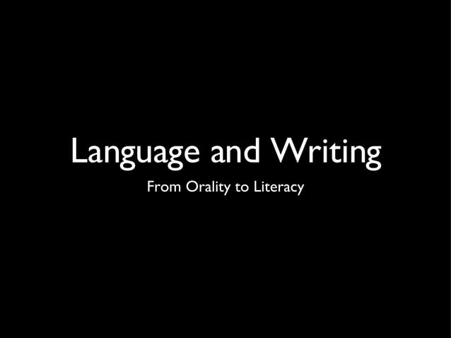 LCS#2:Language And Writing | PPT