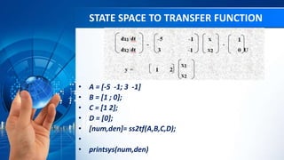 Control System toolbox in Matlab | PPTX