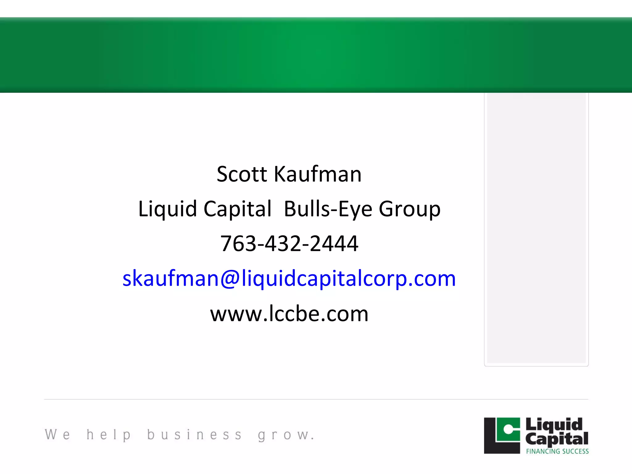 Who Is Liquid Capital | PPT