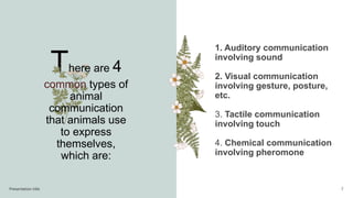 Non-Human Communication | PPTX