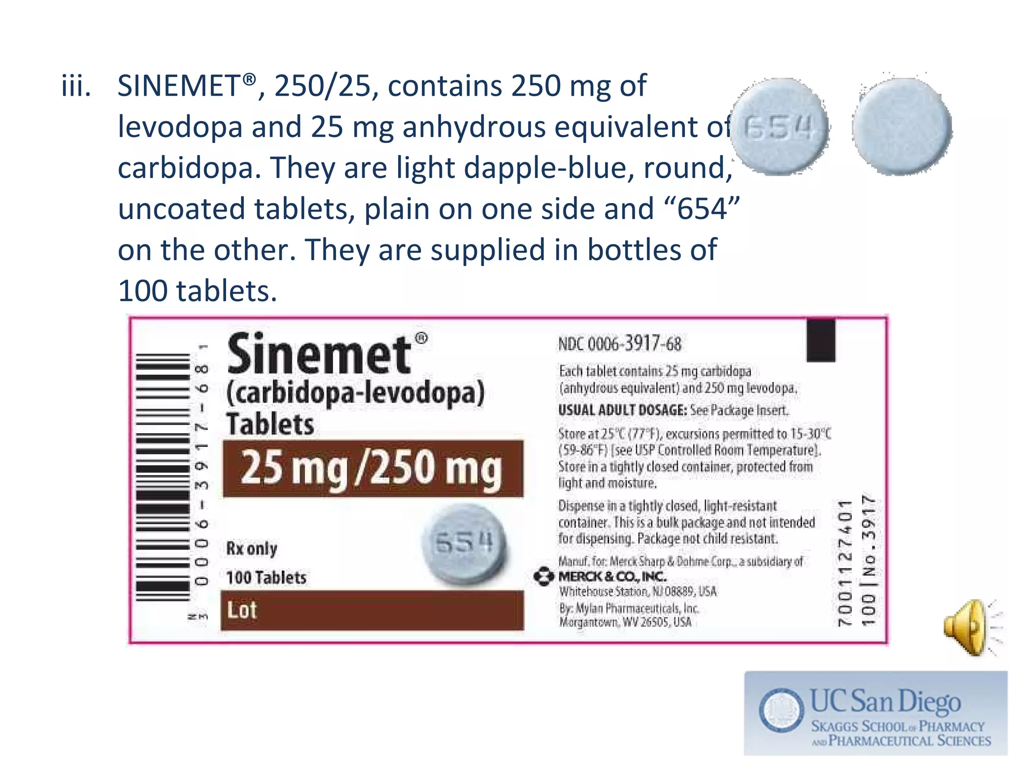 Parkinson drug sinemet-LIFE CYCLE STRATEGIC PLAN | PPT | Brain and ...