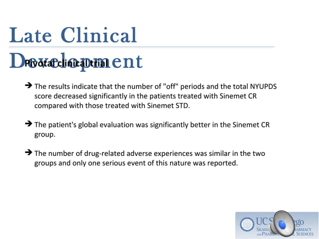 Parkinson drug sinemet-LIFE CYCLE STRATEGIC PLAN | PPT | Brain and ...