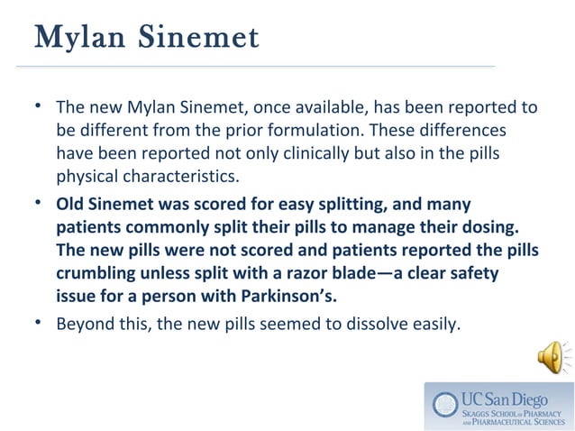 Parkinson drug sinemet-LIFE CYCLE STRATEGIC PLAN | PPT | Brain and ...