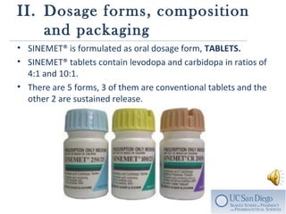 Parkinson drug sinemet-LIFE CYCLE STRATEGIC PLAN | PPT
