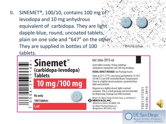 Parkinson drug sinemet-LIFE CYCLE STRATEGIC PLAN | PPT | Brain and ...