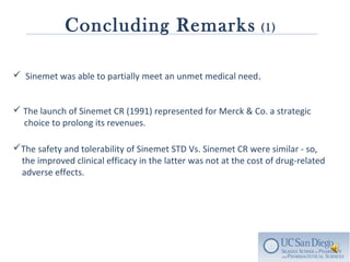 Parkinson drug sinemet-LIFE CYCLE STRATEGIC PLAN | PPT
