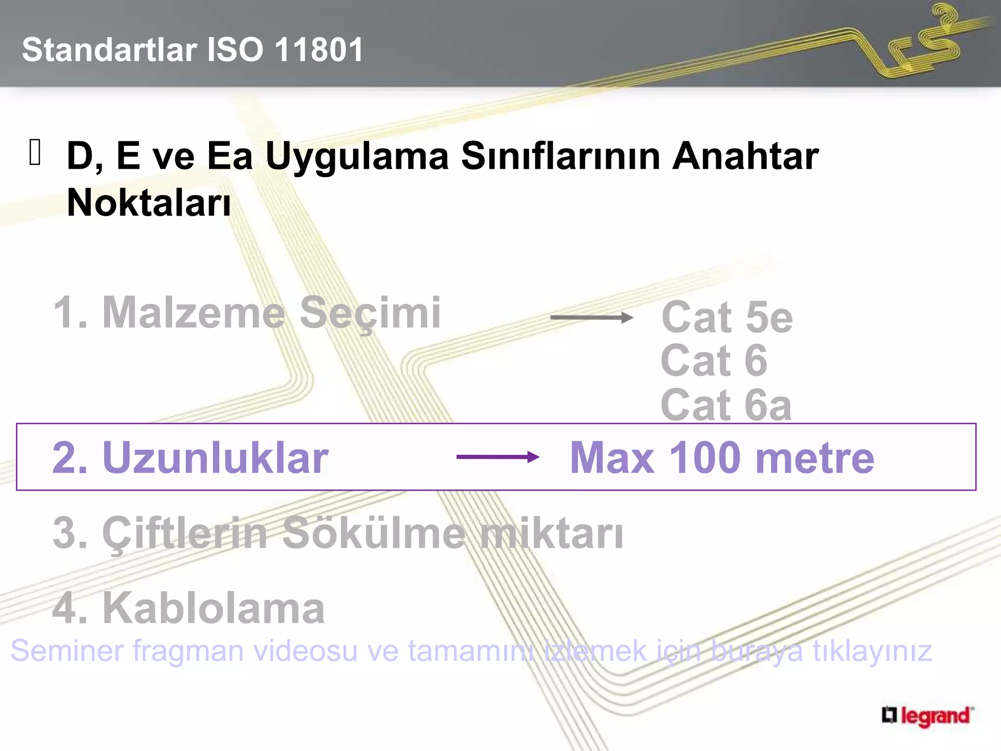 Legrand ile LCS-Legrand yapısal kablolama sistemi semineri | PPT