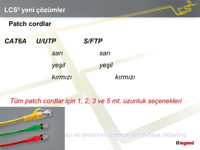 Legrand ile LCS-Legrand yapısal kablolama sistemi semineri | PPT