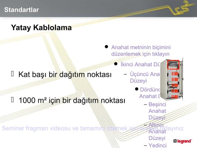 Legrand ile LCS-Legrand yapısal kablolama sistemi semineri | PPT