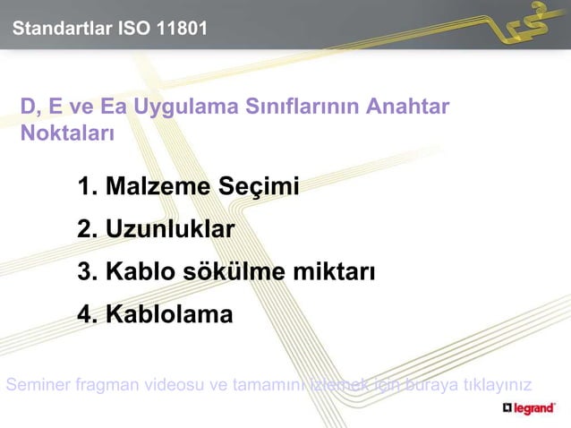 Legrand ile LCS-Legrand yapısal kablolama sistemi semineri | PPT