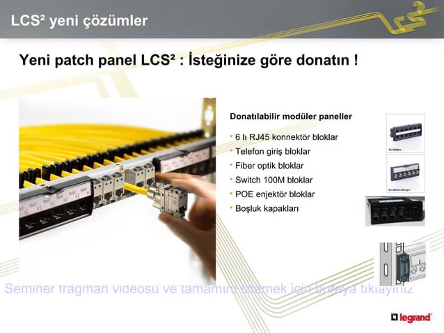 Legrand ile LCS-Legrand yapısal kablolama sistemi semineri | PPT