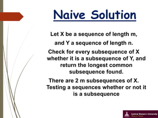 Longest Common Subsequence | PPT