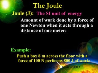 work energy power for class ix | PPT