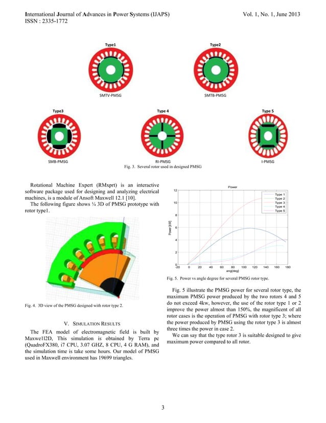 Comparative performances analysis of different rotor types for pmsg ...