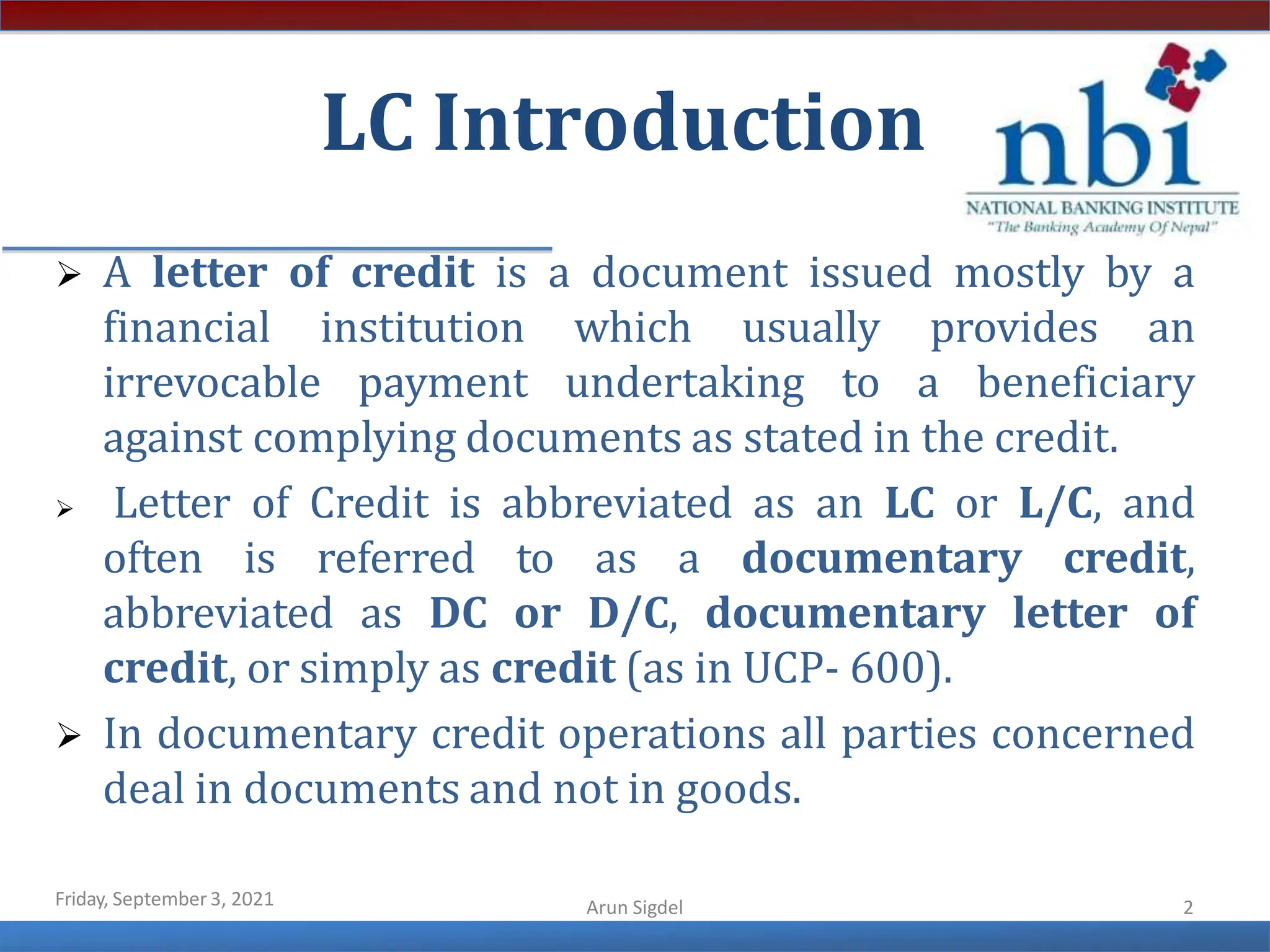 LC Types and Other contents for EVEREST BANK.pptx