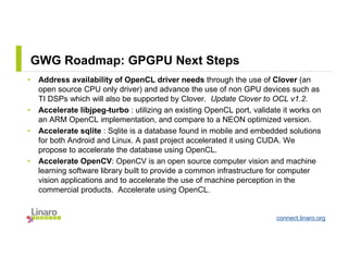 LCU13: GPGPU on ARM Experience Report | PDF